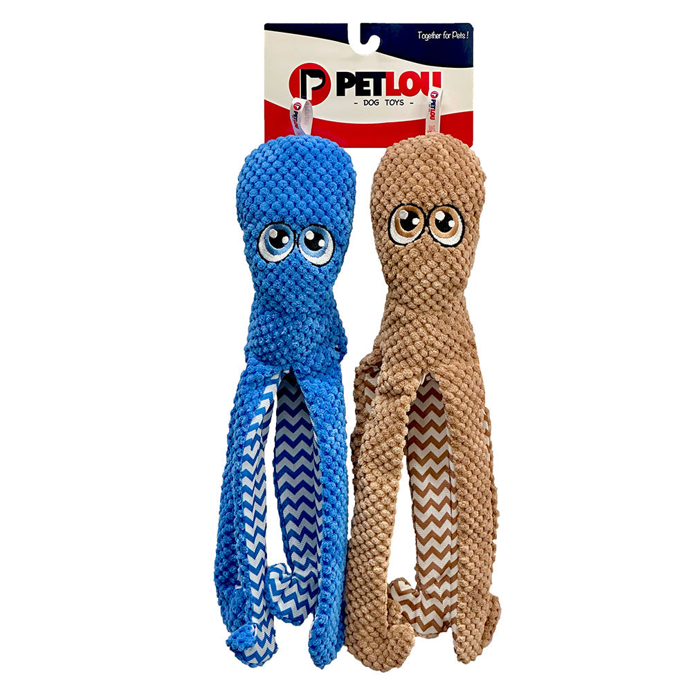 16" Octopus Twin Pack - Blue & Brown – Petlou, Inc.